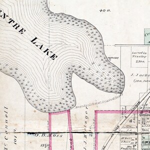 1880 Town Map of Angola Steuben County Indiana - Etsy