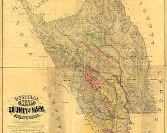 1892 Map of Marin County California | Etsy