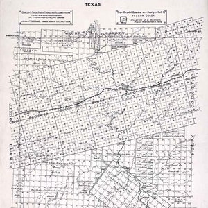 1890 Farm Line Map of Mitchell County Texas - Etsy