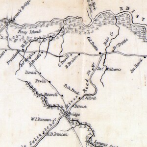 1825 Map of Barnwell County South Carolina - Etsy