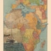 1914 Map of Africa - Etsy