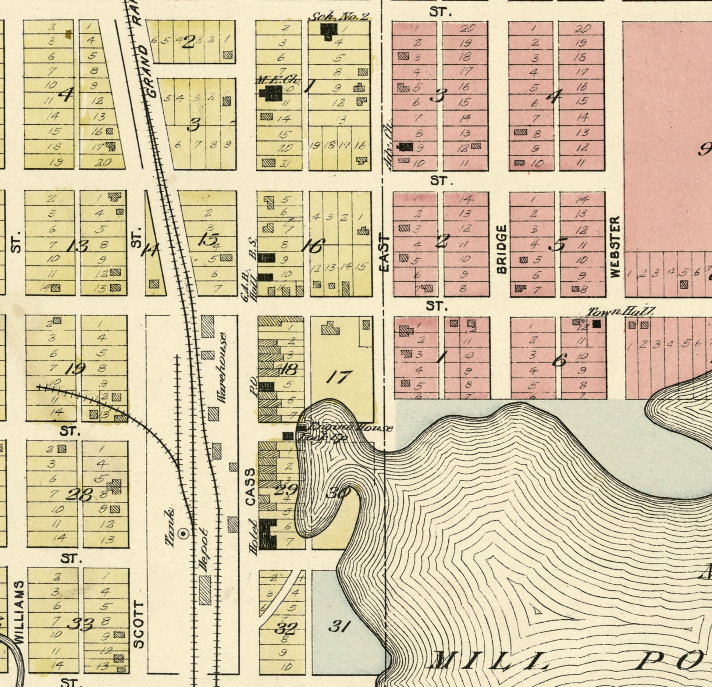 1900 Map of Morley Mecosta County Michigan - Etsy