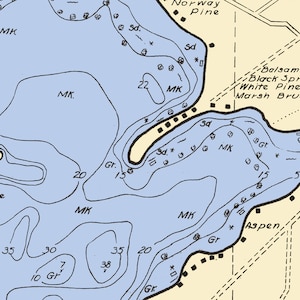 1939 Map of Manson Lake Oneida County Wisconsin - Etsy