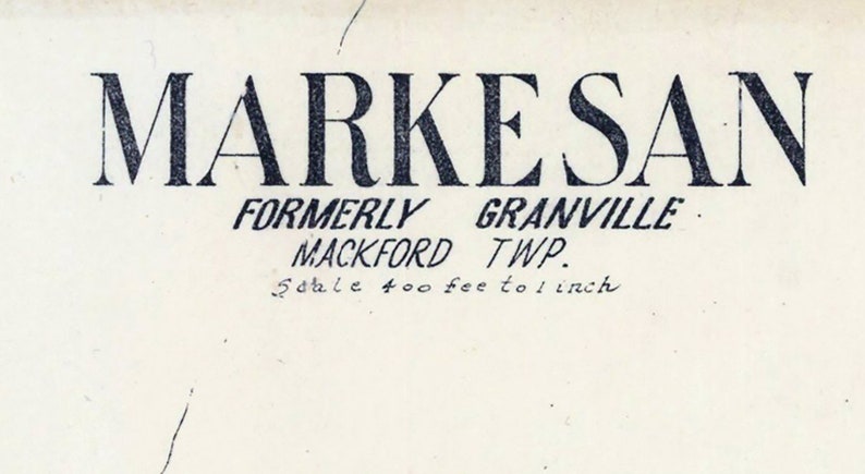 1923 Town Map of Markesan Green Lake County Wisconsin | Etsy