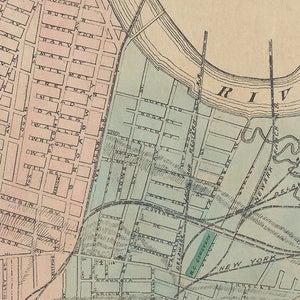 1879 Map of Jersey City New Jersey - Etsy
