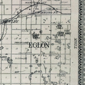 1909 Map of Clay County Minnesota - Etsy