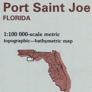 1978 Nautical Map of Port Saint Joe Florida - Etsy