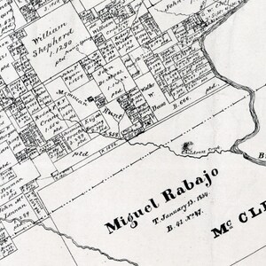 1879 Farm Line Map of Bosque County Texas - Etsy