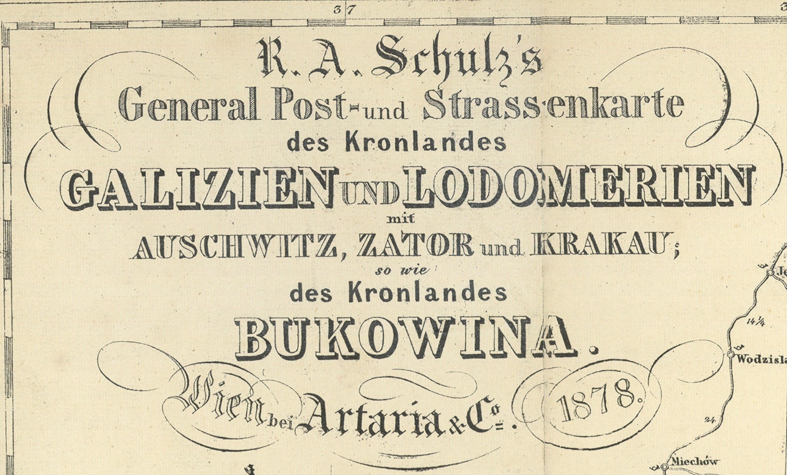 1878 Map of Galicia Lodomeria and Bukowina Galizien Crown Land - Etsy