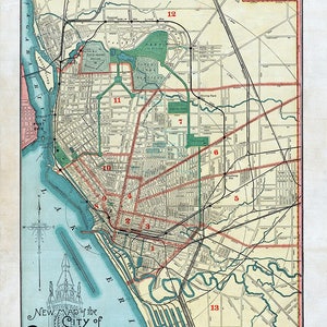 1884 Map of Buffalo New York - Etsy