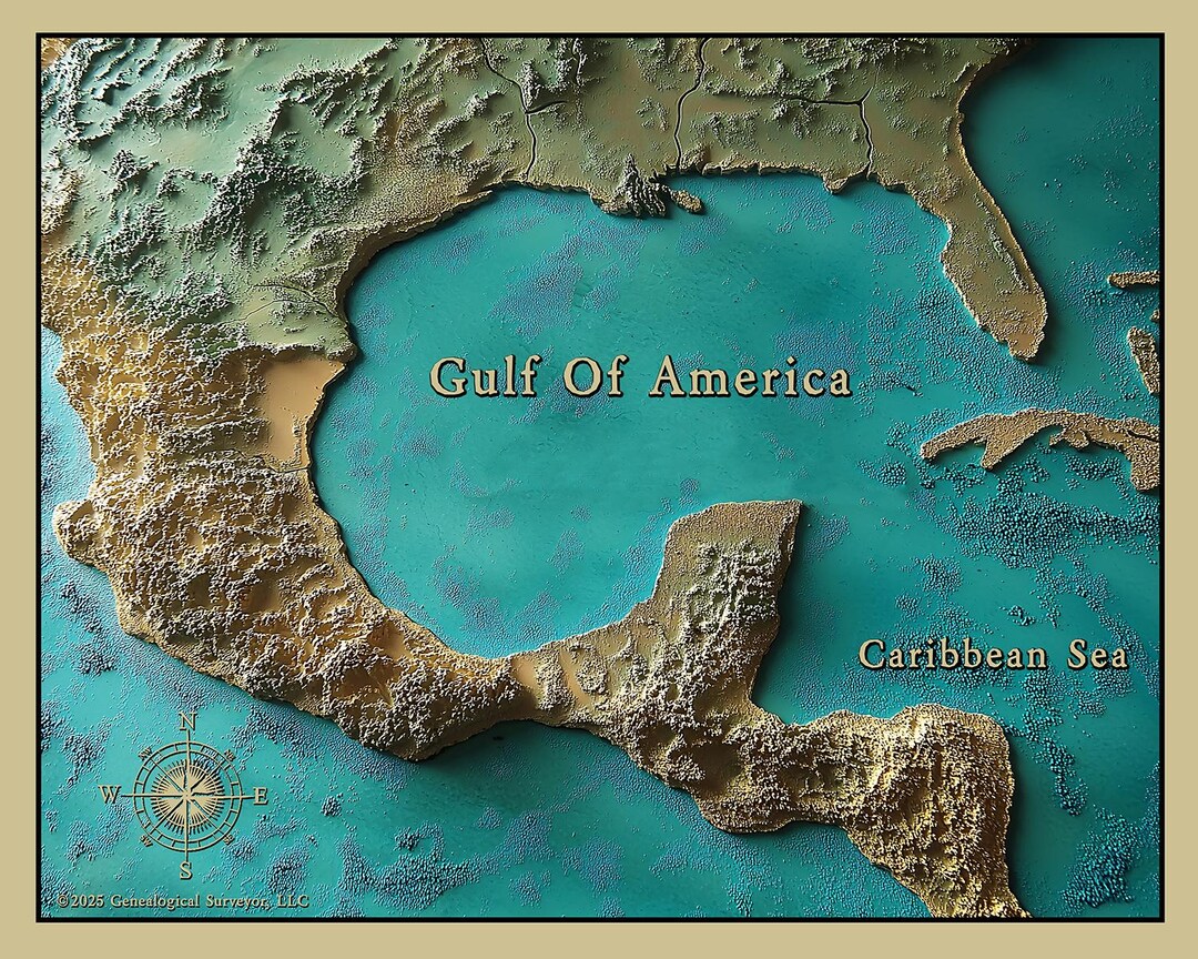 Gulf of America Map - Etsy