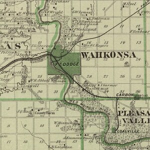 1875 Map of Webster County Iowa - Etsy