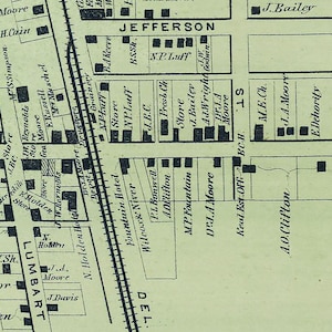1868 Map of Camden and Felton Kent County Delaware - Etsy