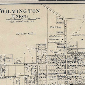 1859 Farm Line Map of Clinton County Ohio - Etsy