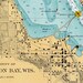 1908 Nautical Map of Sturgeon Bay Lake Michigan - Etsy