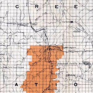 1902 Map of the Creek and Seminole Nations Indian Territory - Etsy