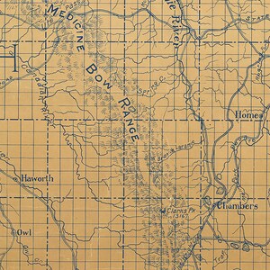 1900 Map of Larimer County Colorado - Etsy