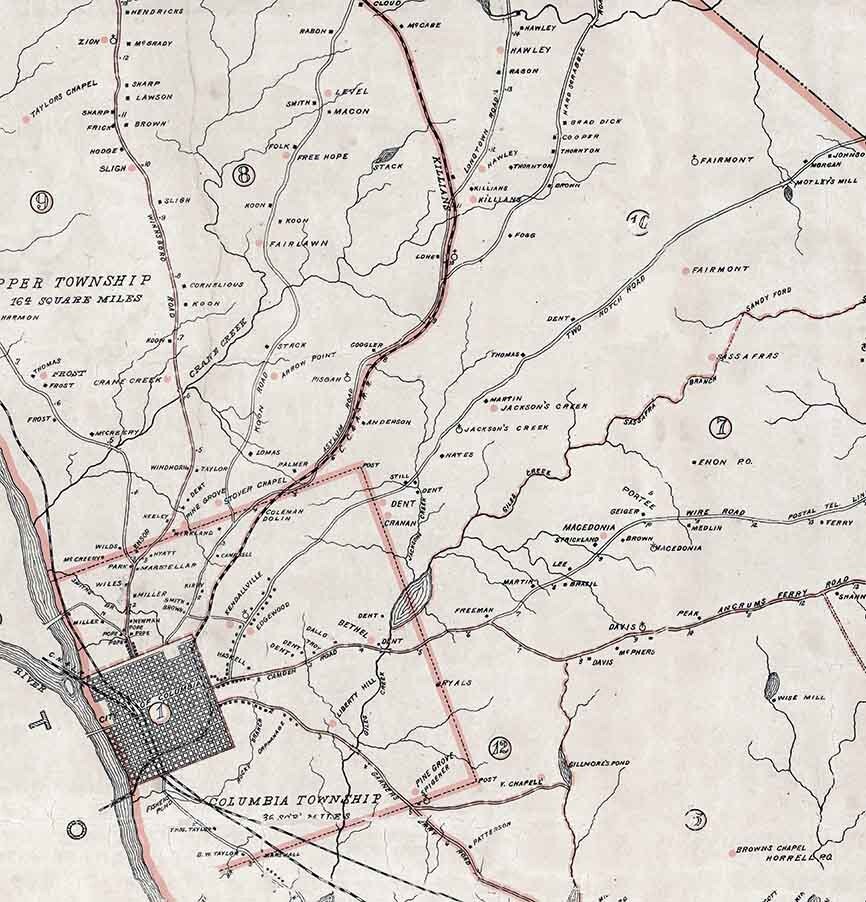 1897 Map of Richland County South Carolina - Etsy