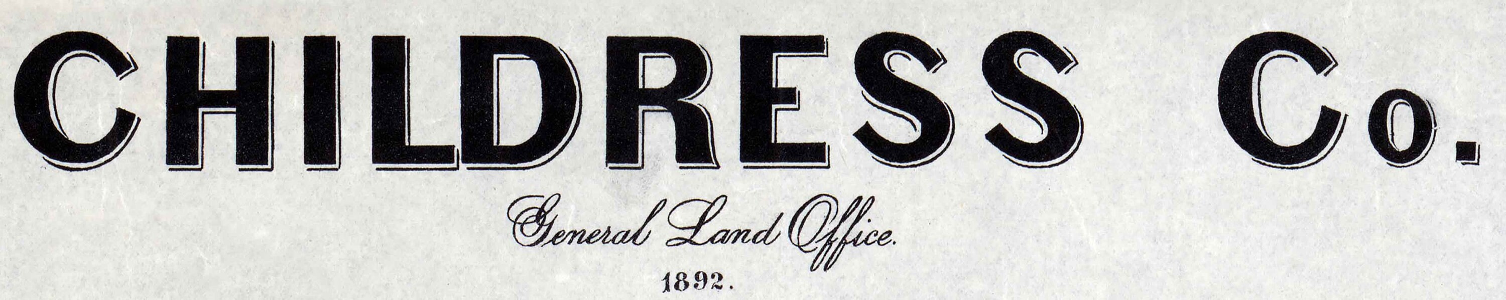 1892 Farm Line Map of Childress County Texas - Etsy