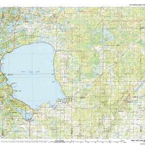 1895 Topo Map of Mille Lacs Lake MN Quadrangle - Etsy