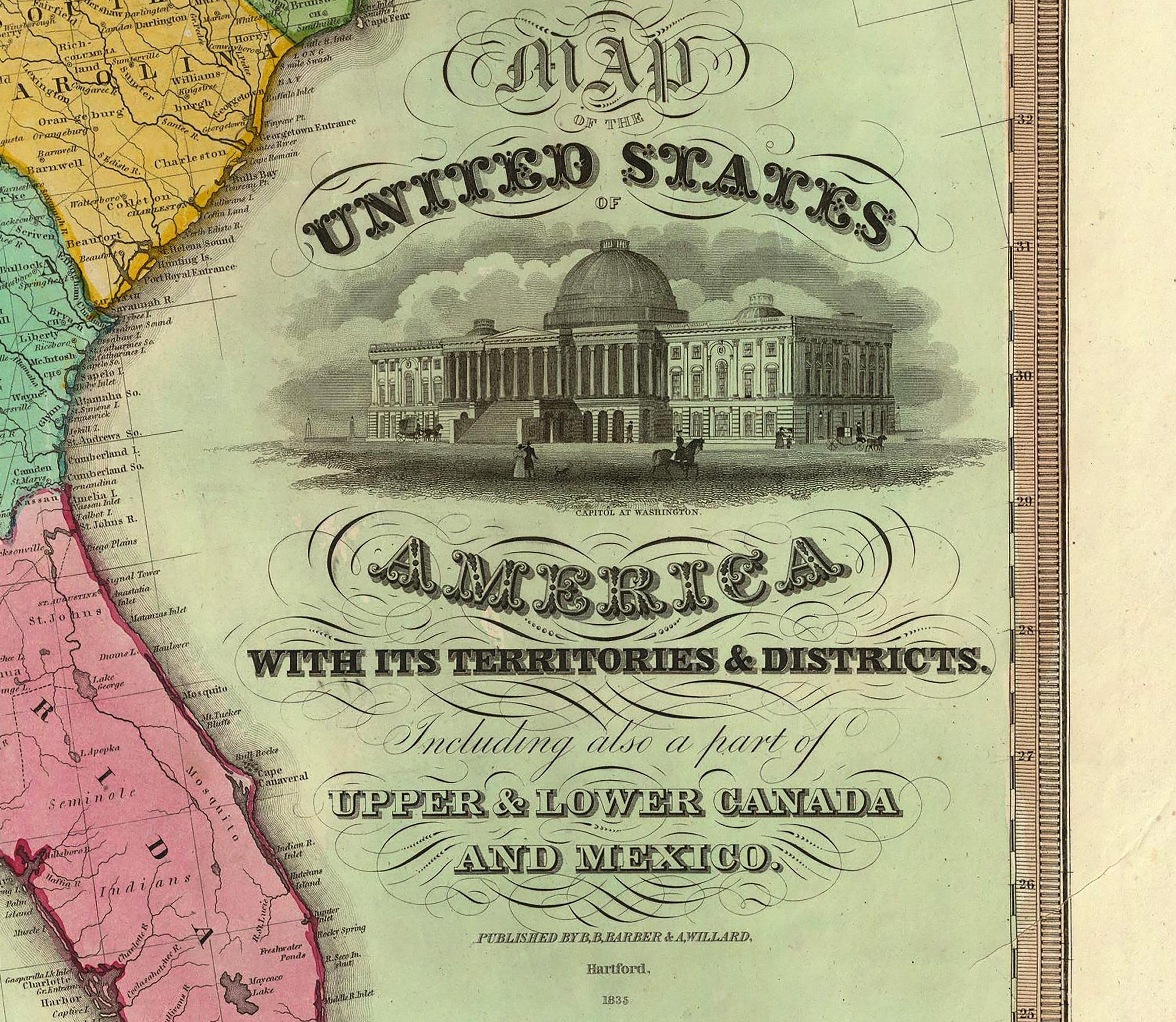 Blank Map Of United States 1835