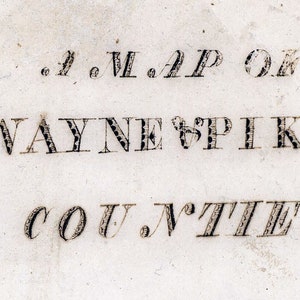 1817 Map of Wayne and Pike County Pennsylvania - Etsy