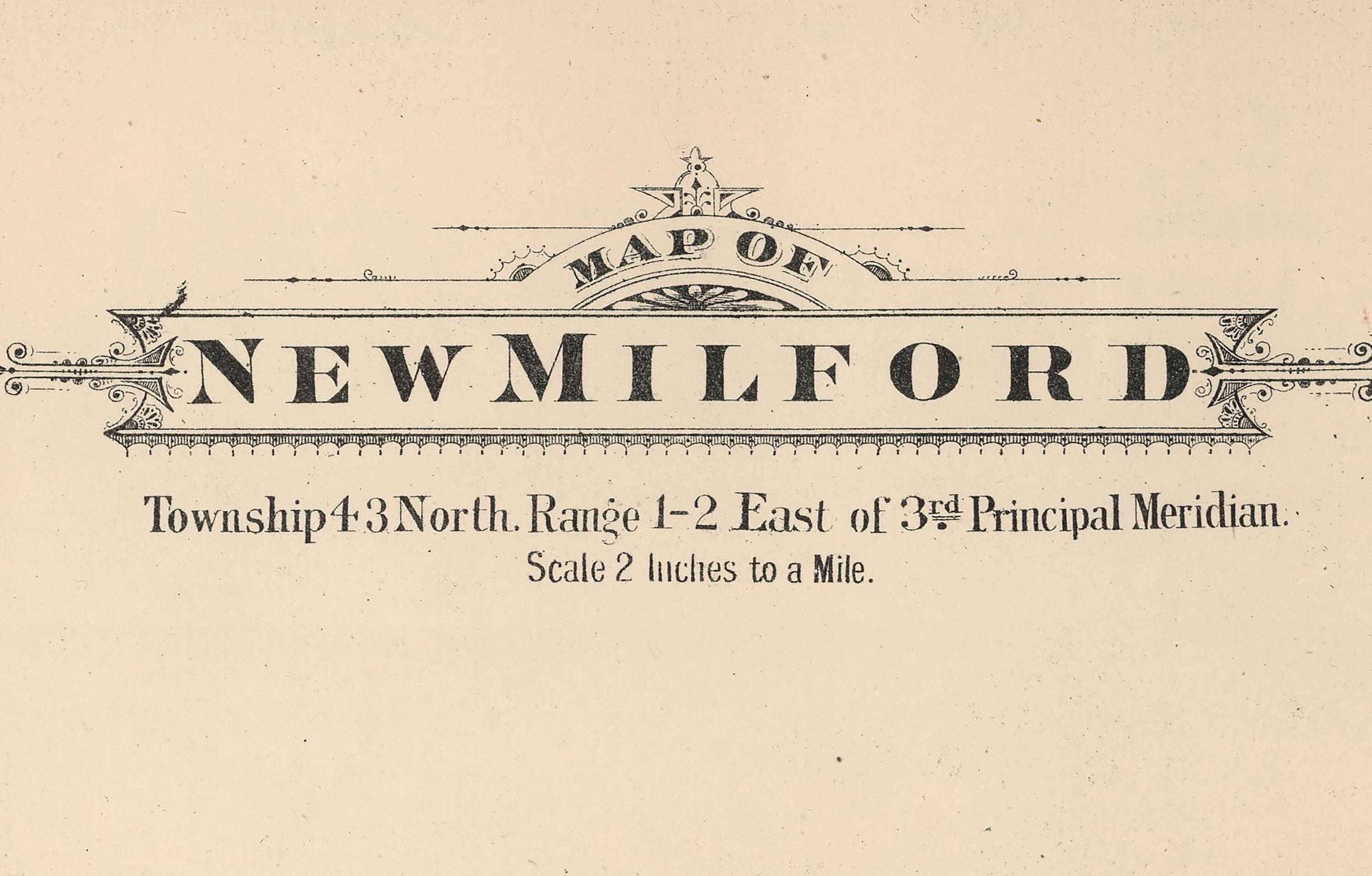 1886 Map of New Milford Township Winnebago County Illinois - Etsy