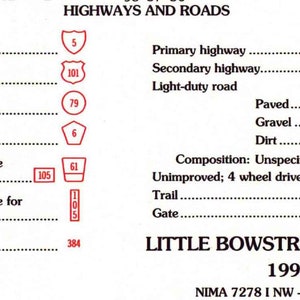 1996 Topo Map of Little Bowstring Lake MN Chippewa National Forest - Etsy