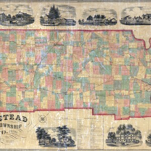 1859 Farm Line Map of Plumstead Township Bucks County Pa - Etsy
