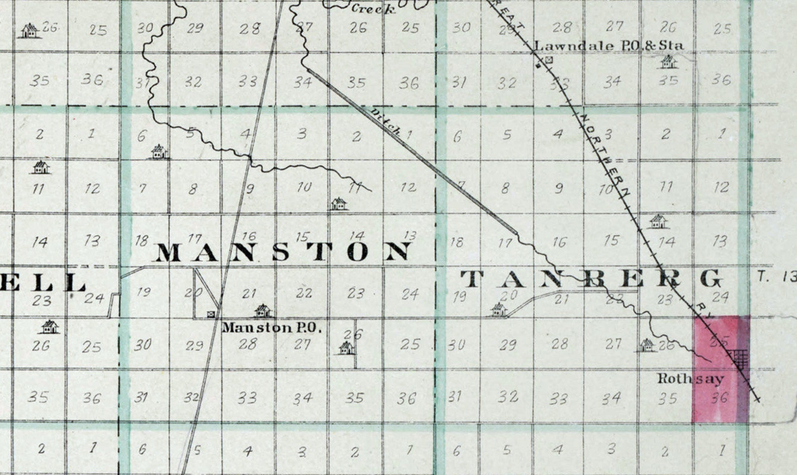 1903 Map of Wilkin County Minnesota - Etsy