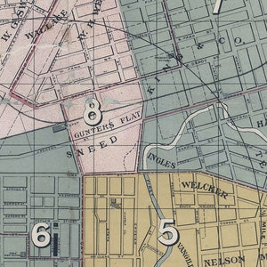 1887 Map of Knoxville Tennessee - Etsy