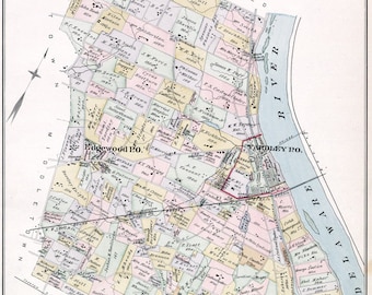 1891 Map of Buckingham Township Bucks County Pennsylvania - Etsy