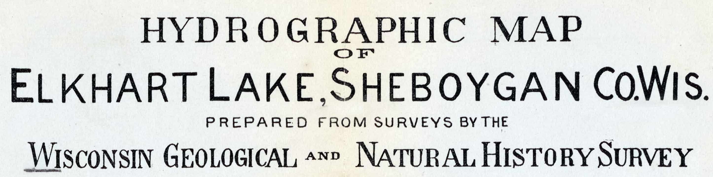 1898 Map of Elkhart Lake Sheboygan County Wisconsin - Etsy