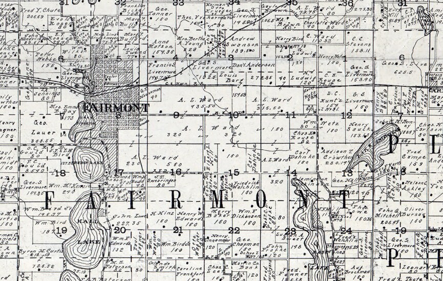 1901 Farm Line Map of Martin County Minnesota - Etsy