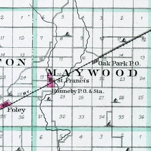 1903 Map of Benton County Minnesota - Etsy
