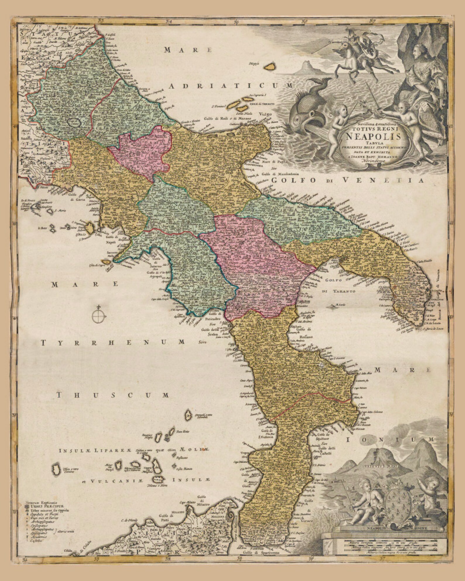 1731 Map of Italy - Etsy