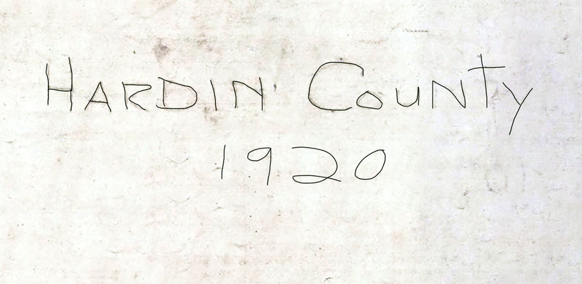 1920 Map of Hardin County Tennessee | Etsy