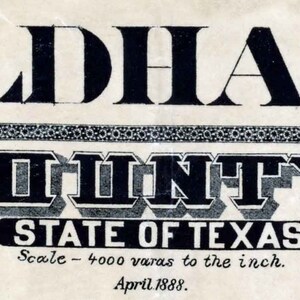 1888 Farm Line Map of Oldham County Texas - Etsy