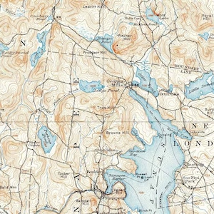 1902 Topo Map of Sunapee New Hampshire Quadrangle Sunapee Lake - Etsy