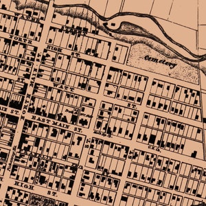 1858 Town Map of Circleville Pickaway County Ohio - Etsy