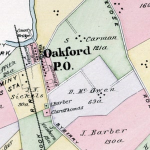 1891 Map of Bensalem Township Bucks County Pennsylvania - Etsy