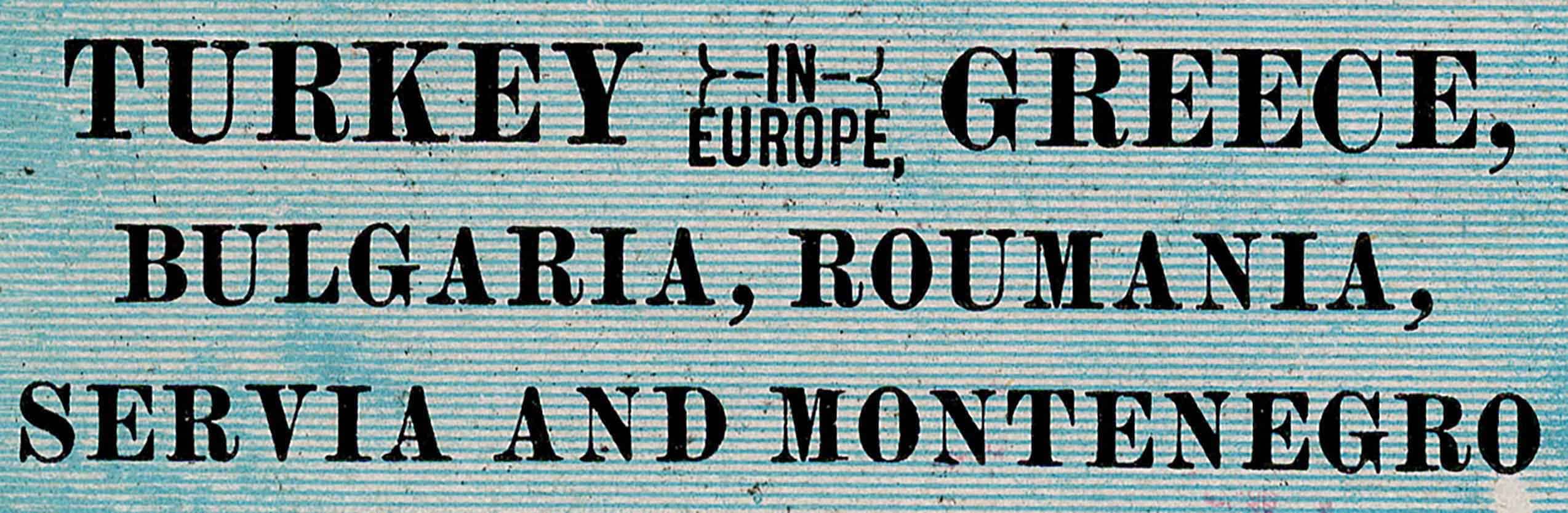 1900 Map of Turkey Greece Bulgaria Roumania Servia and - Etsy Australia