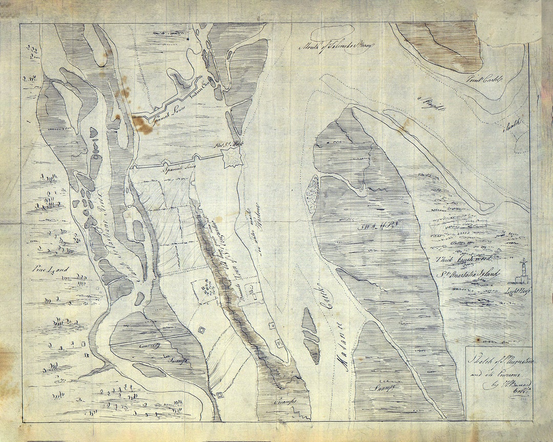 1770 Map of Saint Augustine Florida - Etsy