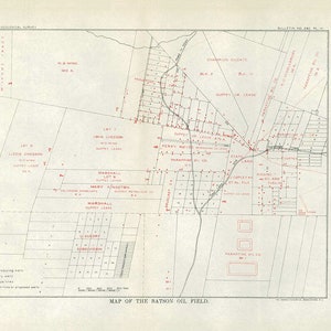 1906 Map of the Batson Oil Field Texas - Etsy