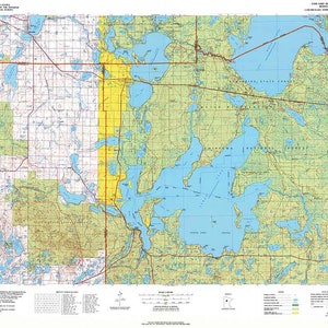 1977 Topo Map of Cass Lake MN Quadrangle - Etsy