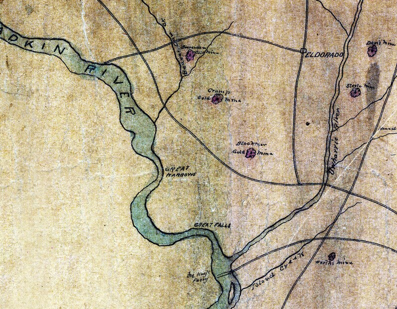 1868 Map of Montgomery County North Carolina - Etsy