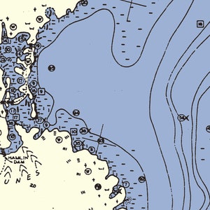 1942 Map of Hamlin Lake Mason County Michigan - Etsy