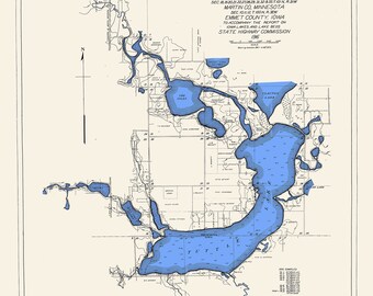 Map of Lake Martin - Etsy