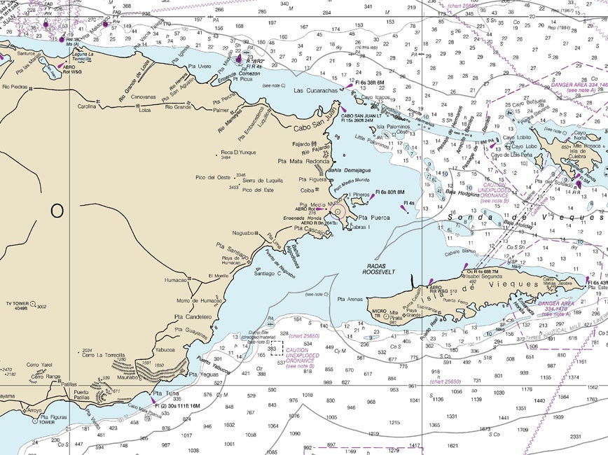 Map Puerto Rico Us Virgin Islands