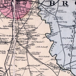 1897 Map of Anderson County South Carolina Family Names - Etsy